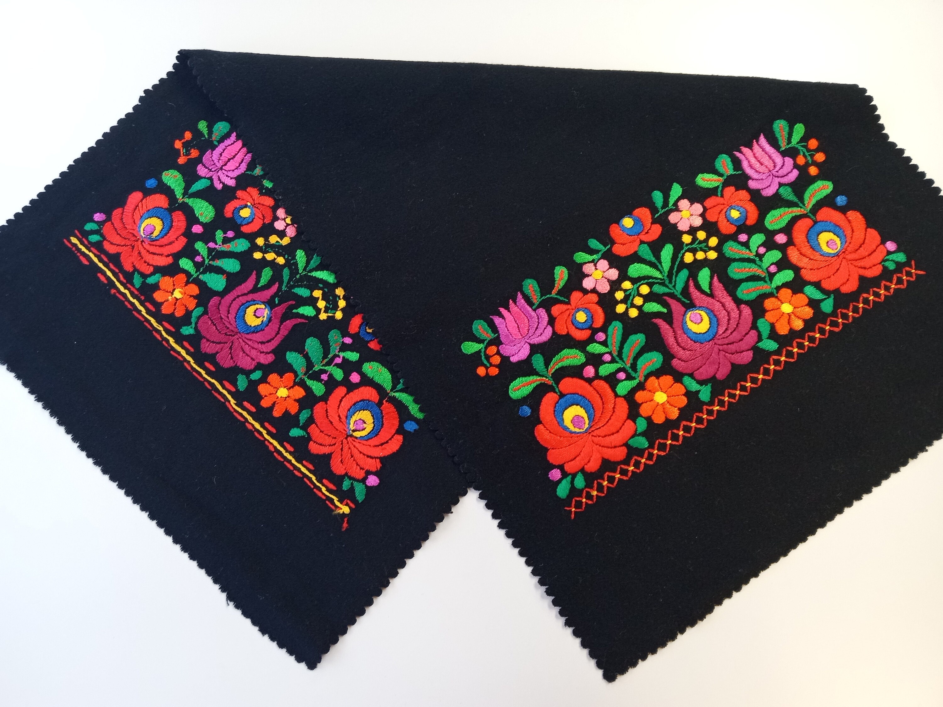 Vtg Hungarian Matyo Runner Matyo Pattern Authentic Art Hungarian Fiber ...