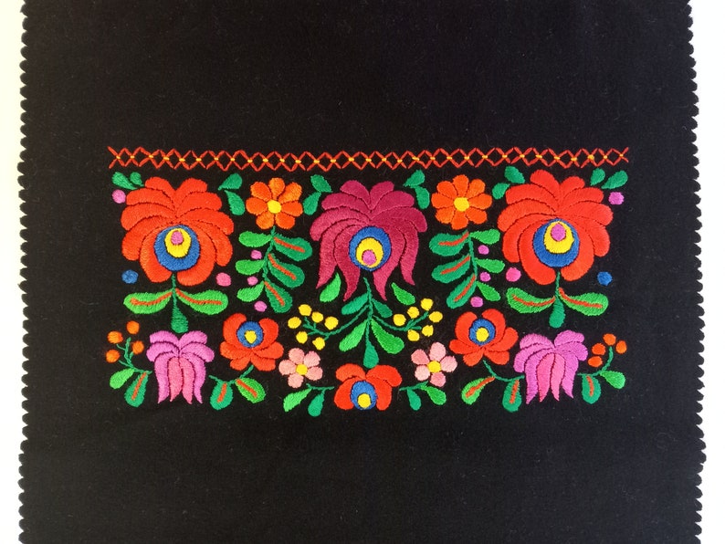 Vtg Hungarian Matyo Runner Matyo Pattern Authentic Art Hungarian Fiber ...