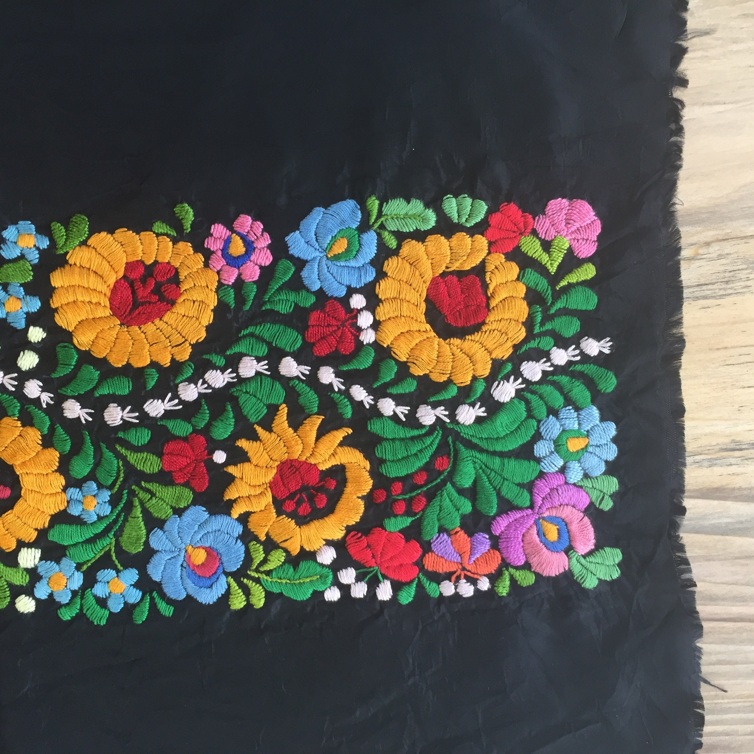 Vintage Matyo Fiber Art Front Only - Etsy