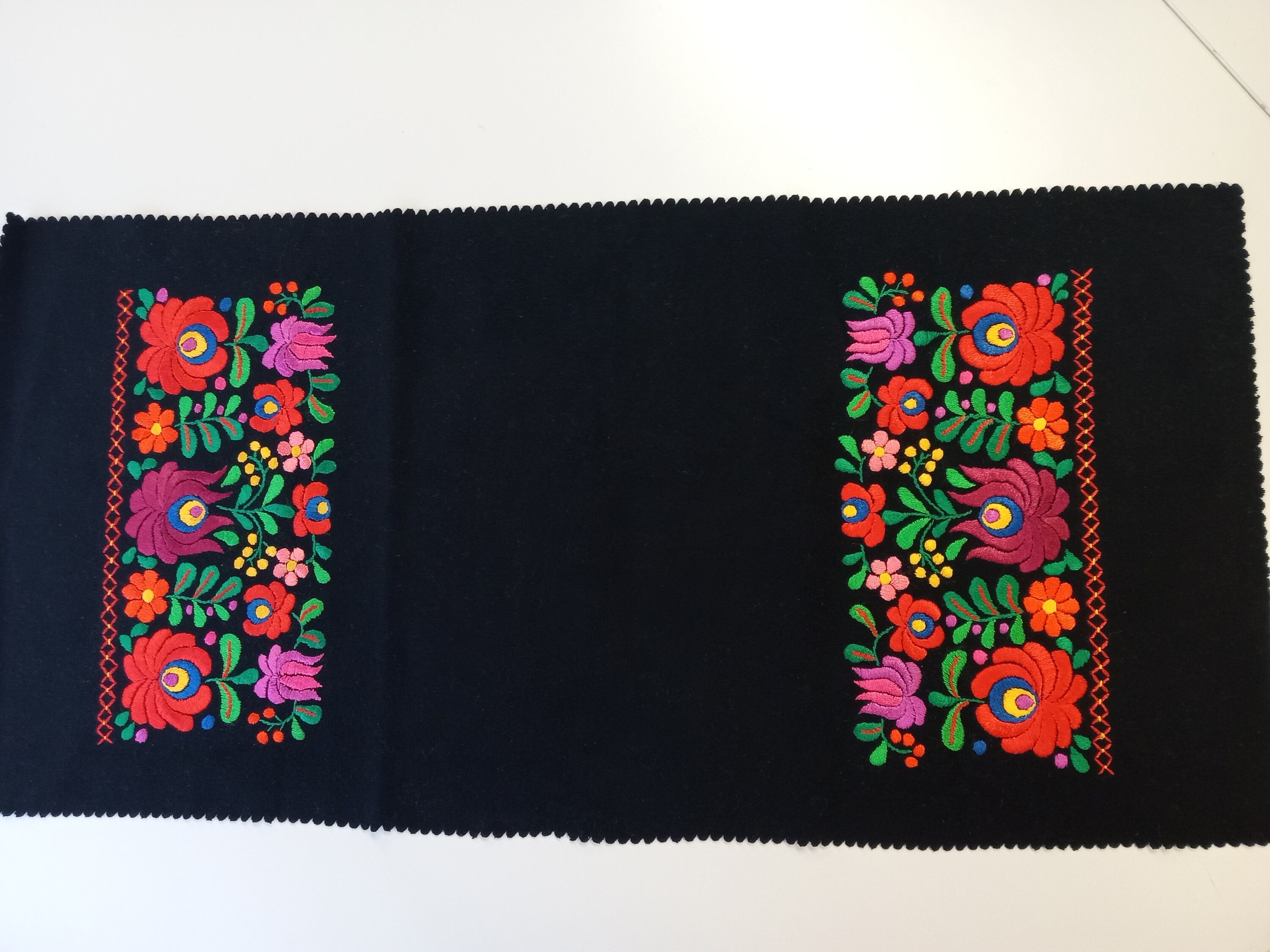 Vtg Hungarian Matyo Runner Matyo Pattern Authentic Art Hungarian Fiber ...