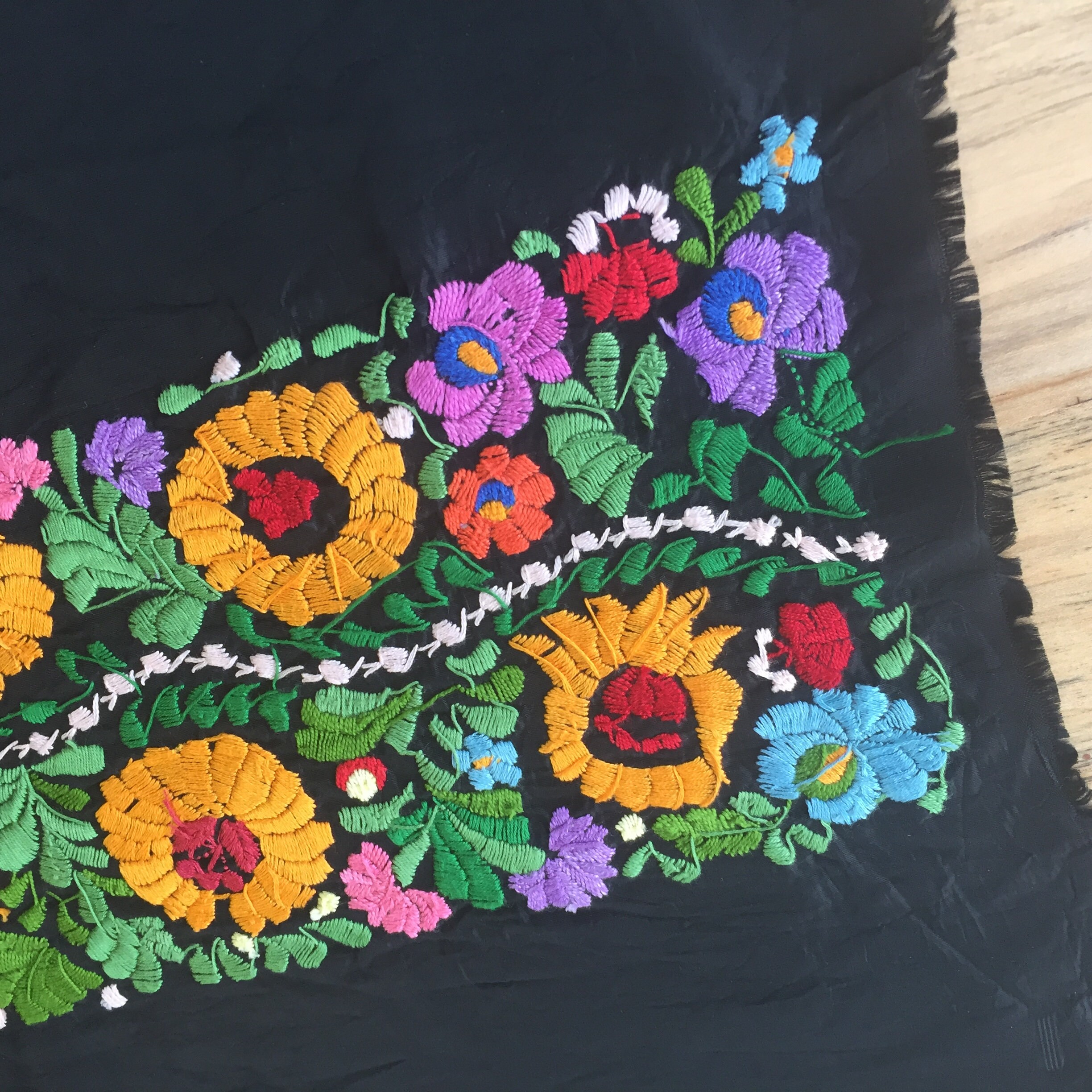 Vintage Matyo Fiber Art Front Only - Etsy