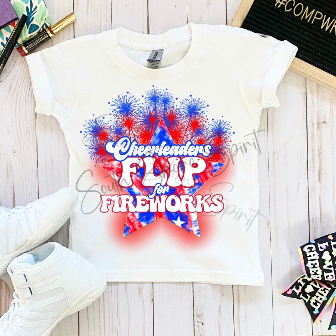 Cheerleader 4th of July Png - Etsy