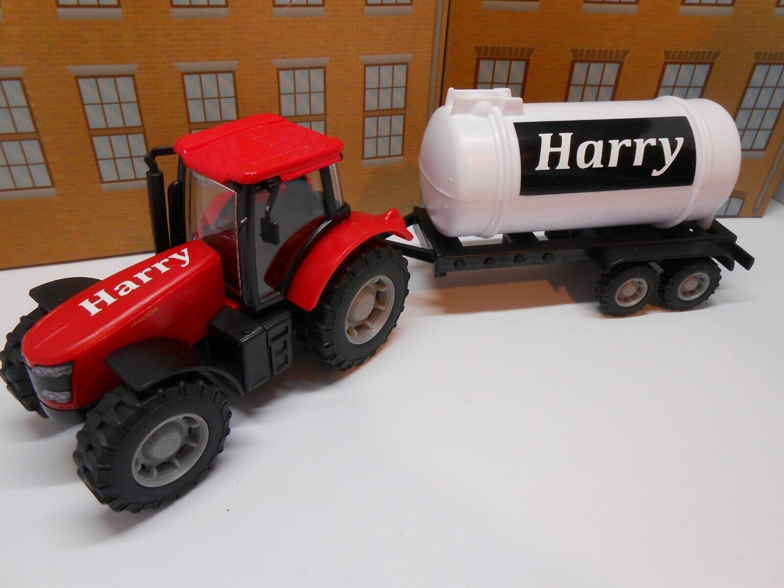PERSONALISED NAME Toy Tractor & Trailer Set Farm Toy Car Model - Etsy