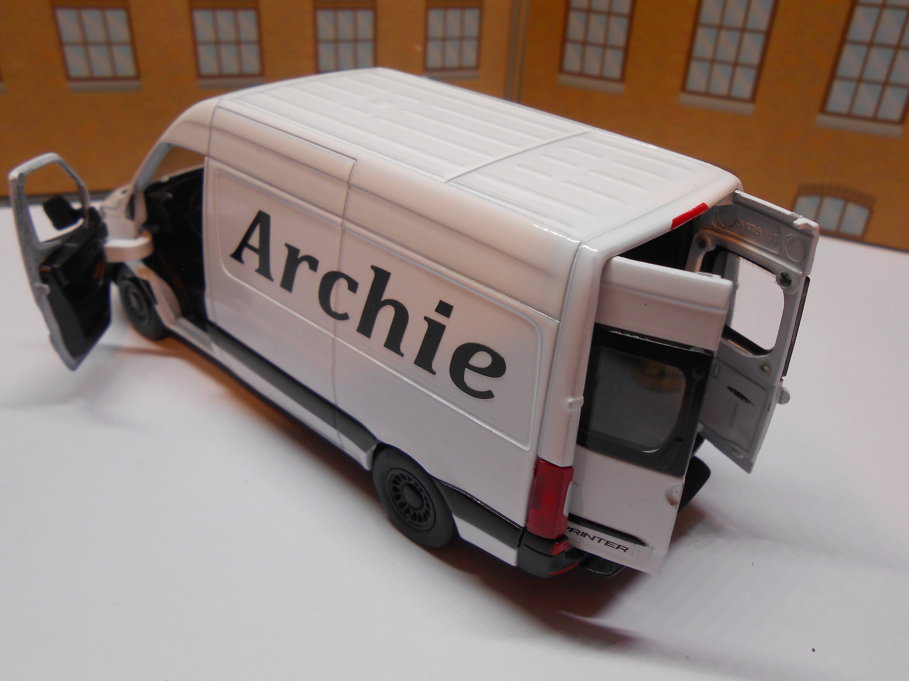 PERSONALISED NAME Sprinter Van Mercedes Toy Car Toy Van Model Boy Girl ...