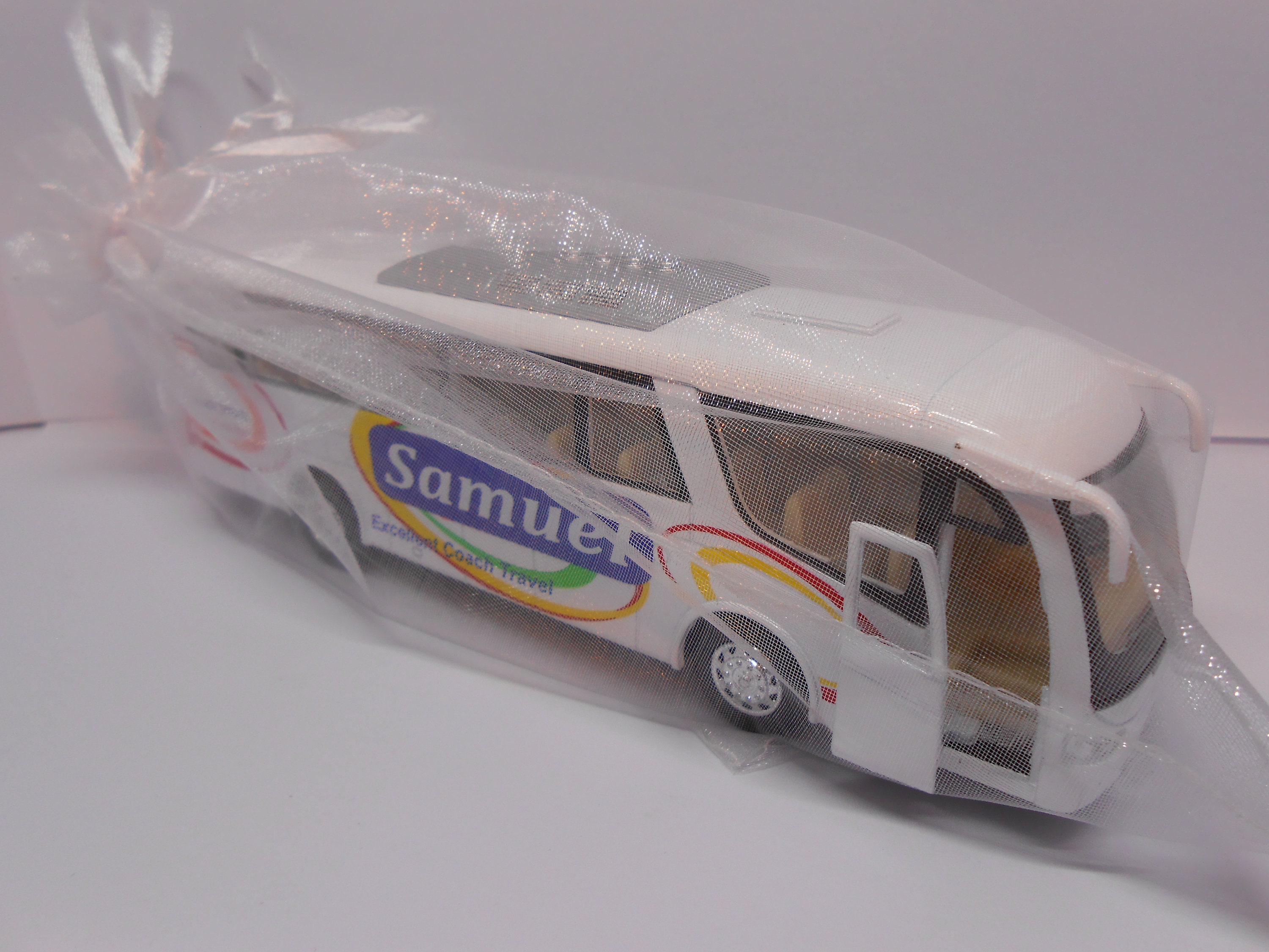 PERSONALISED NAME COACH Bus Toy Car Model Boy Girl Dad Mom Uncle ...