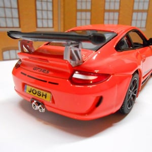 PERSONALISED PLATES Porsche GT / Carrera Car Model Boy Girl Dad Mom ...