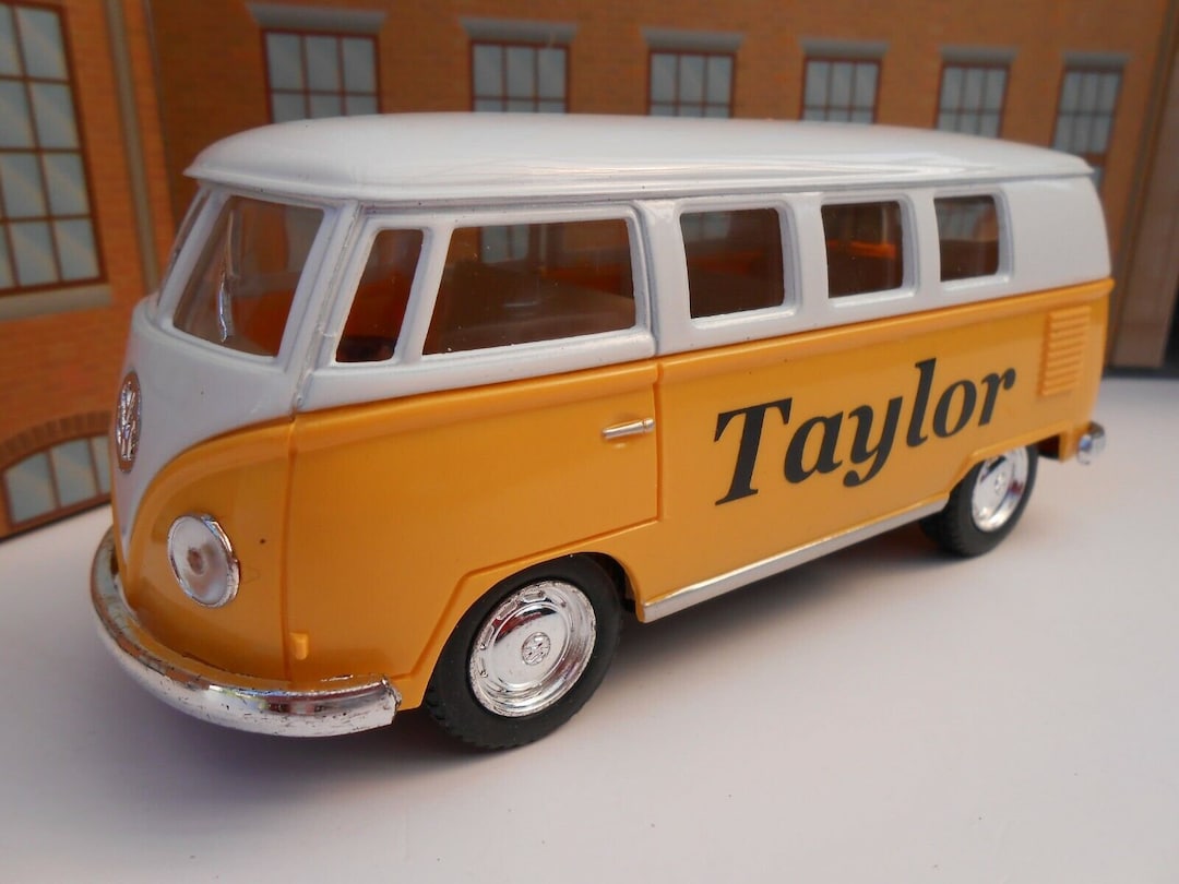 PERSONALISED NAME Camper Bus Toy Car Van 1:32 Scale Model Boy Girl Dad ...