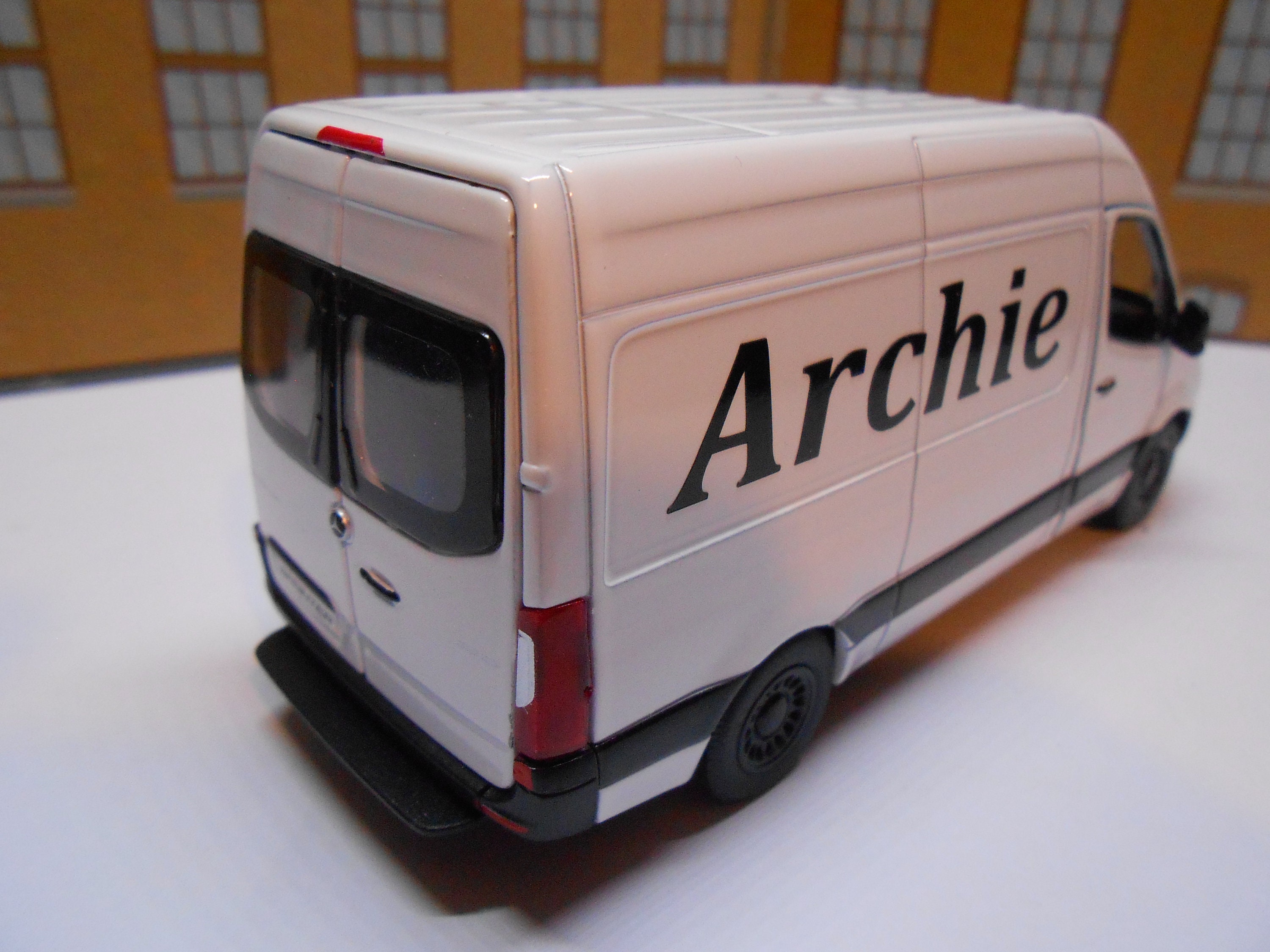 PERSONALISED NAME Sprinter Van Mercedes Toy Car Toy Van Model Boy Girl ...