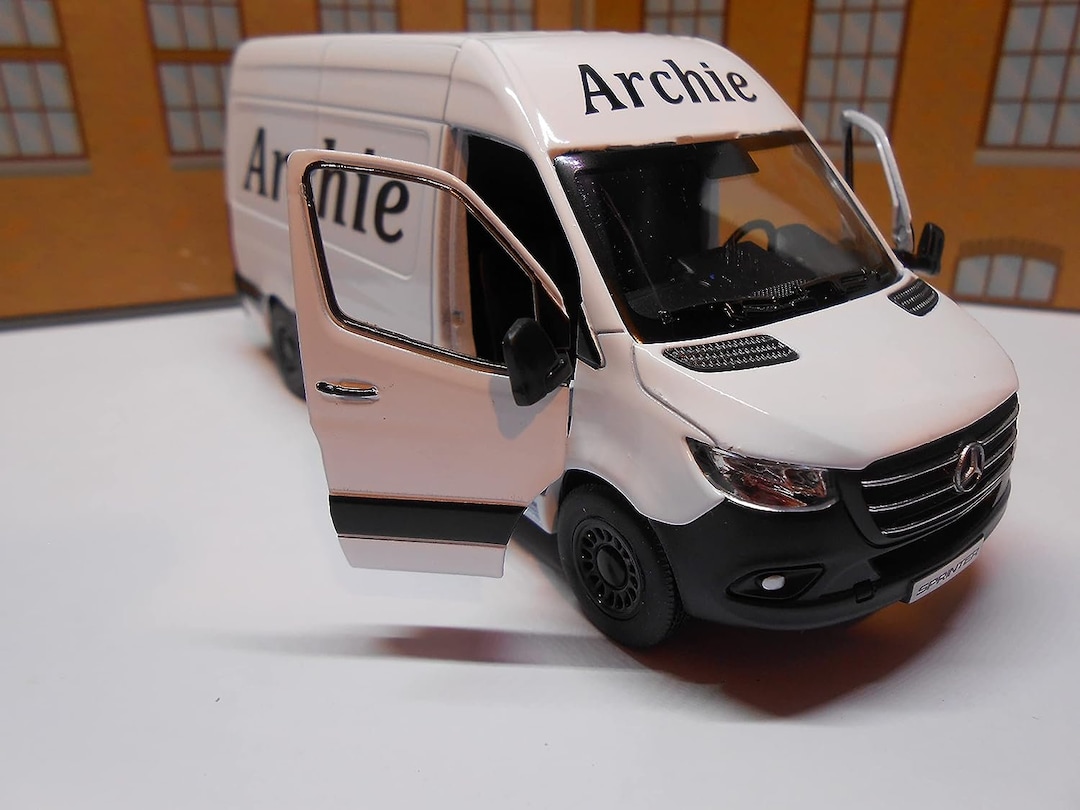 PERSONALISED NAME Sprinter Van Mercedes Toy Car Toy Van Model Boy Girl ...