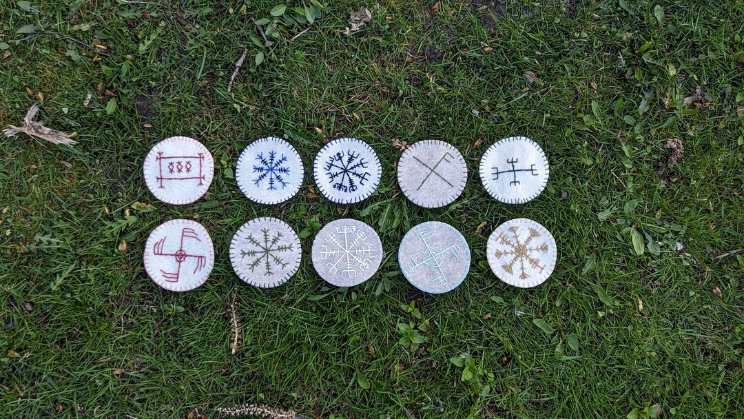 Icelandic Stave Felt Coasters - Etsy
