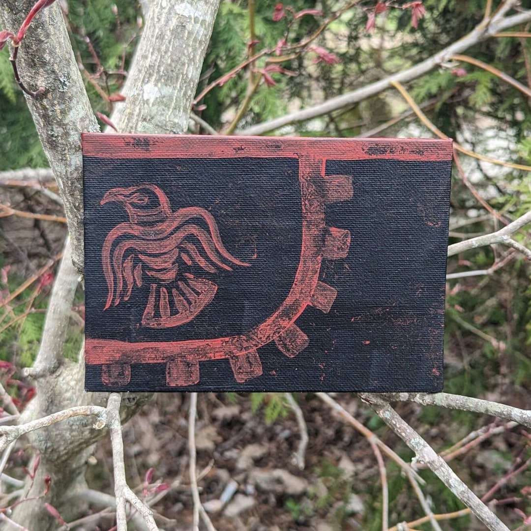 Raven Flag Original Painting - Etsy