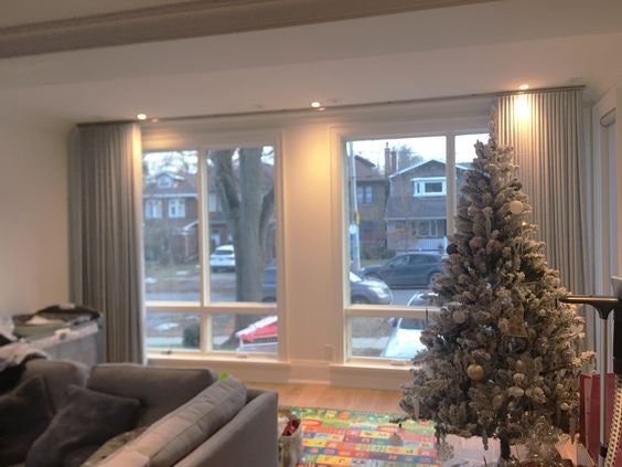 Wider Width Wave Fold Modern Custom Draperyup to 18 Feet Wide flat With ...