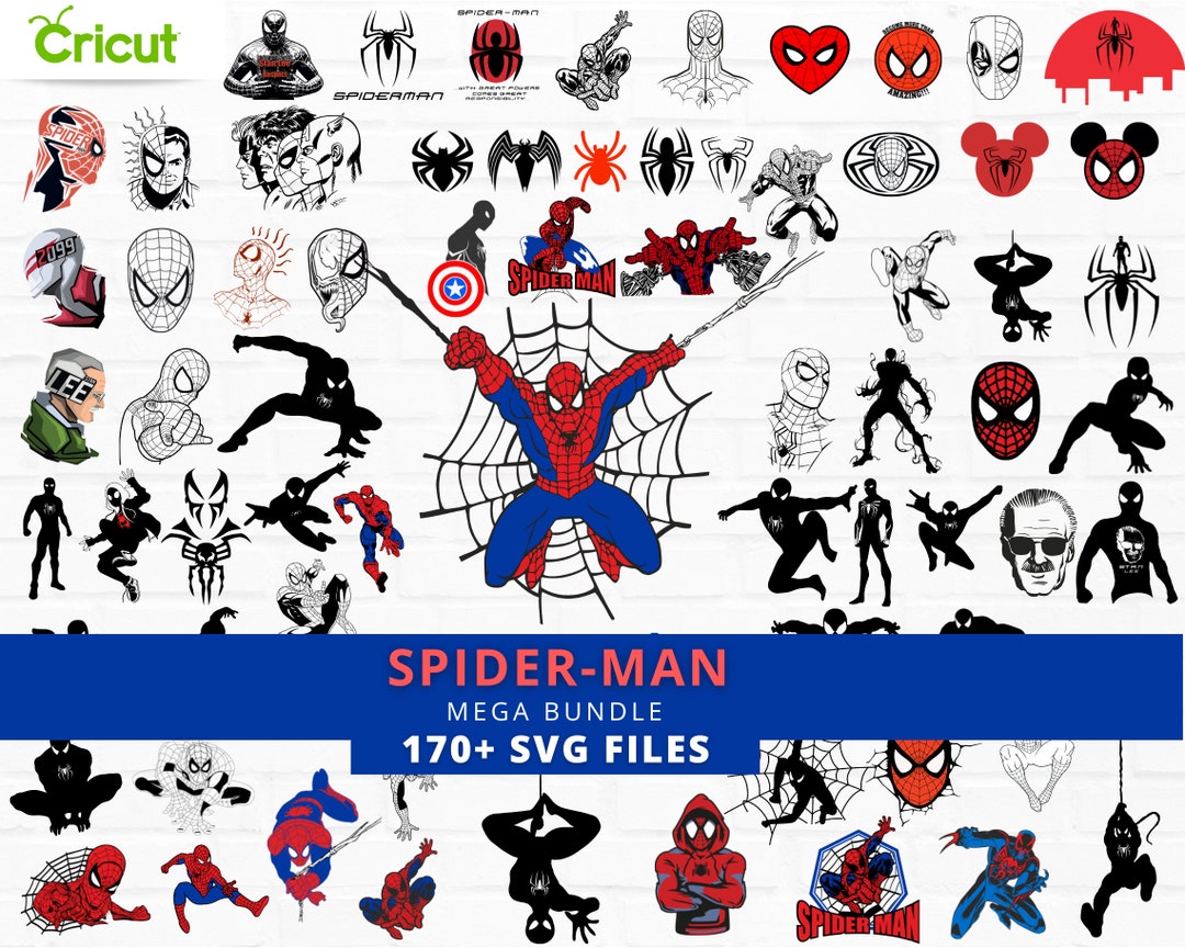 Spiderman SVG Bundle, Spiderman PNG, Spiderman Logo Bundle, Spiderman ...