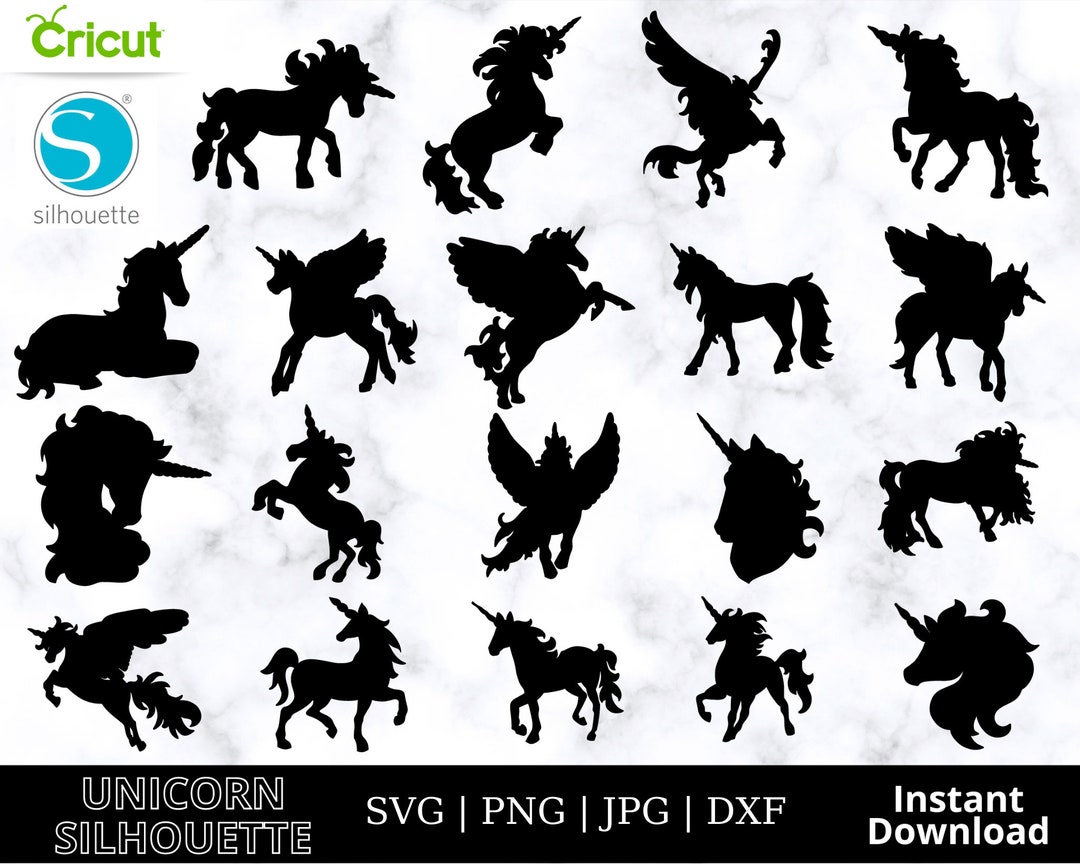 Unicorn Silhouette Svg Unicorn Clipart Unicorn Head Svg Unicorn