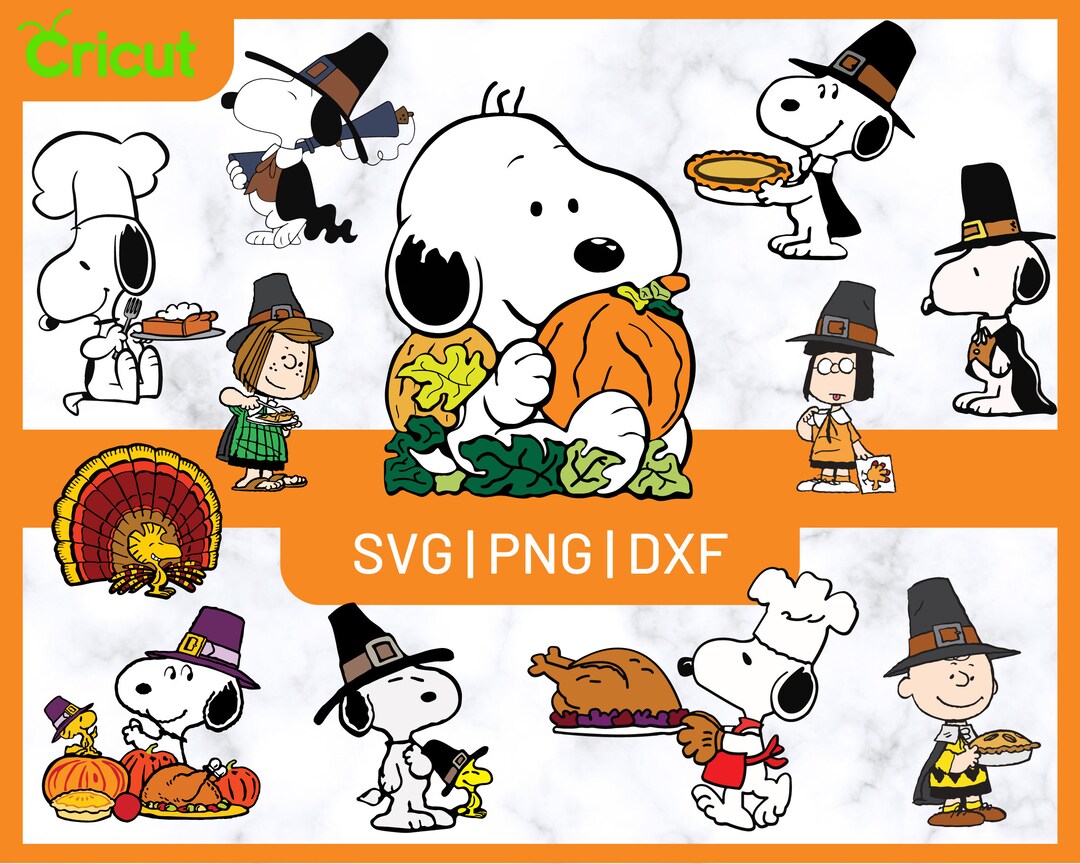 Thanksgiving Peanuts SVG Bundle, Thanksgiving Svg, Thanksgiving Snoopy ...