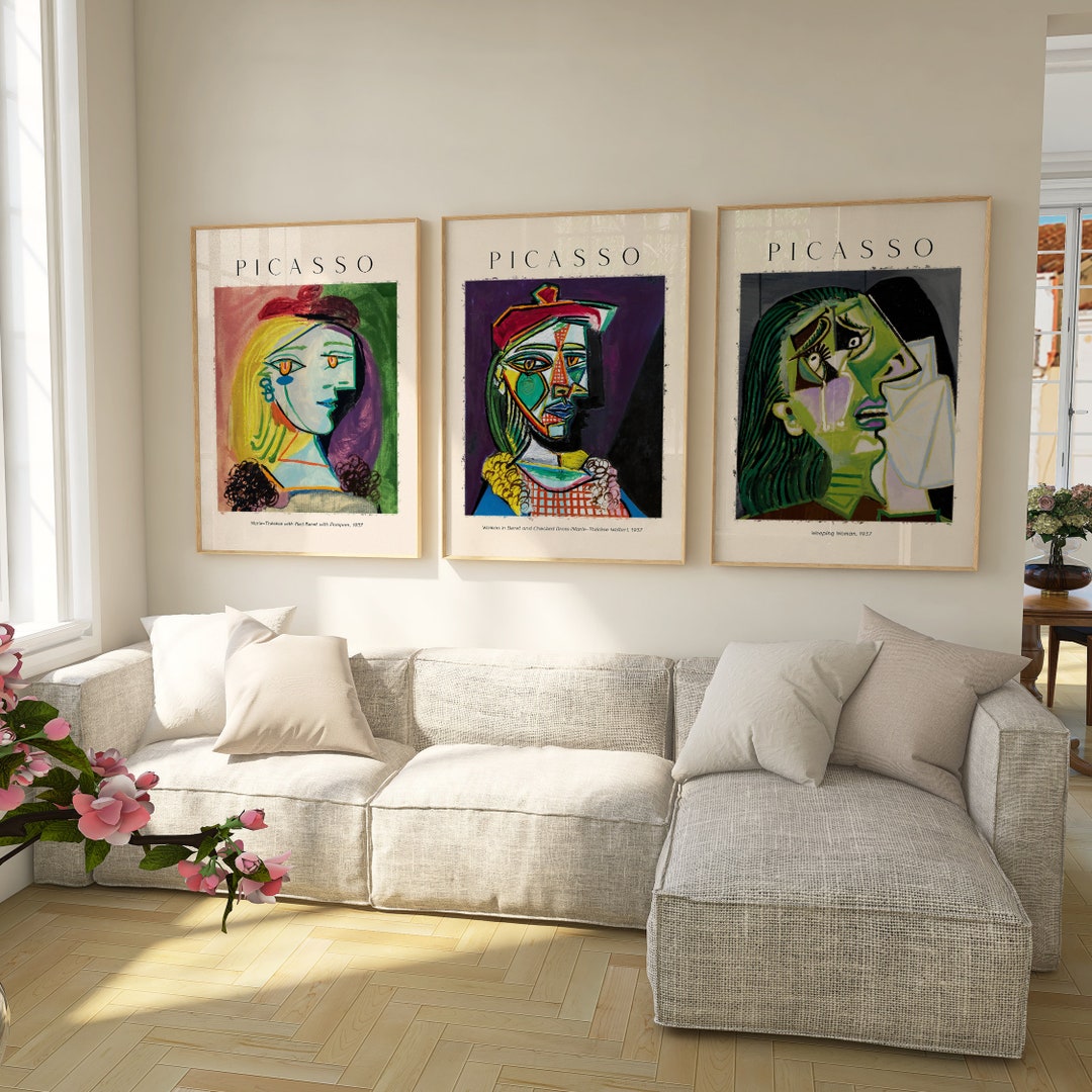 Picasso Print Set of 3, Gallery Wall Set, Digital Print Set, Picasso ...