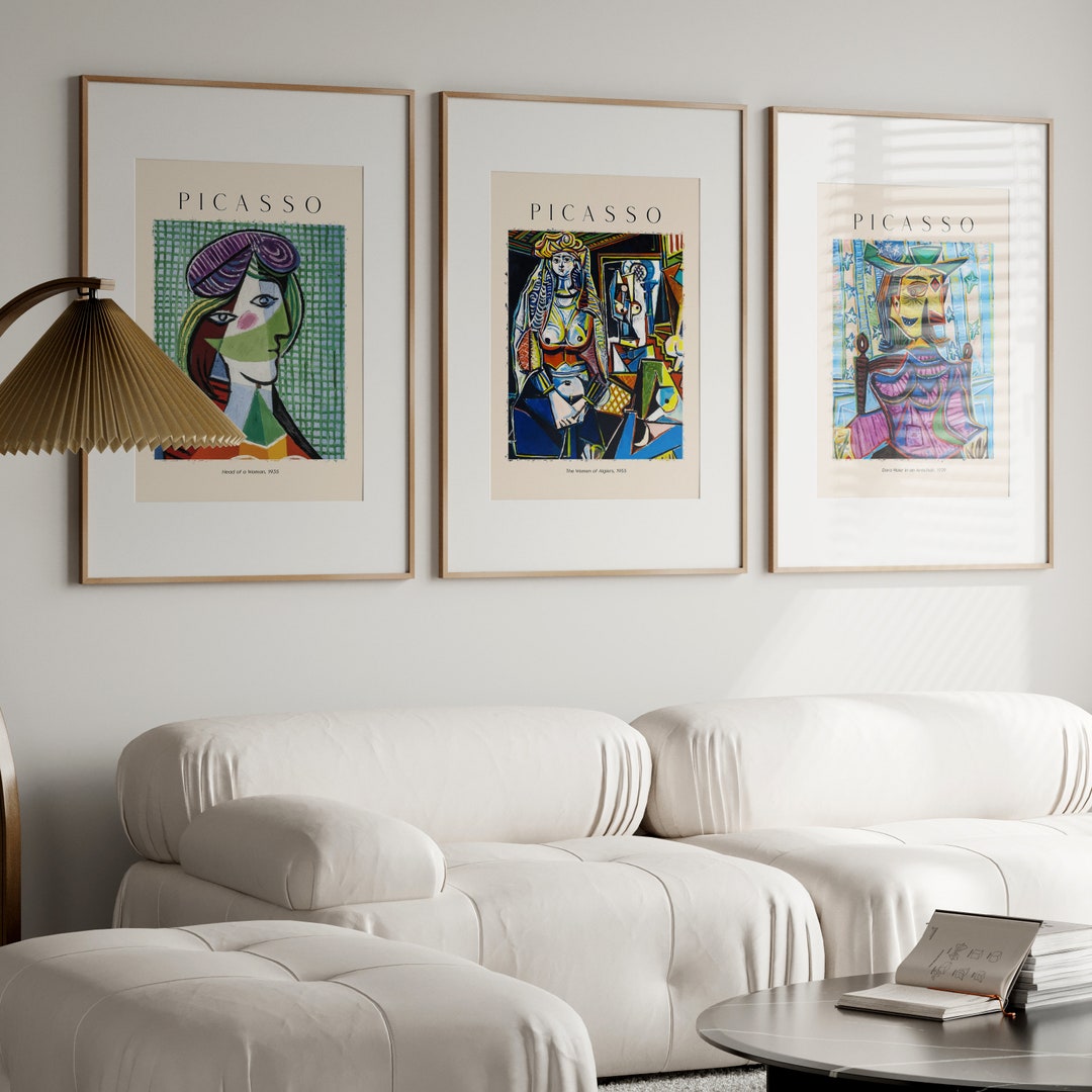 Picasso Print Set of 3, Gallery Wall Set, Digital Print Set, Picasso ...