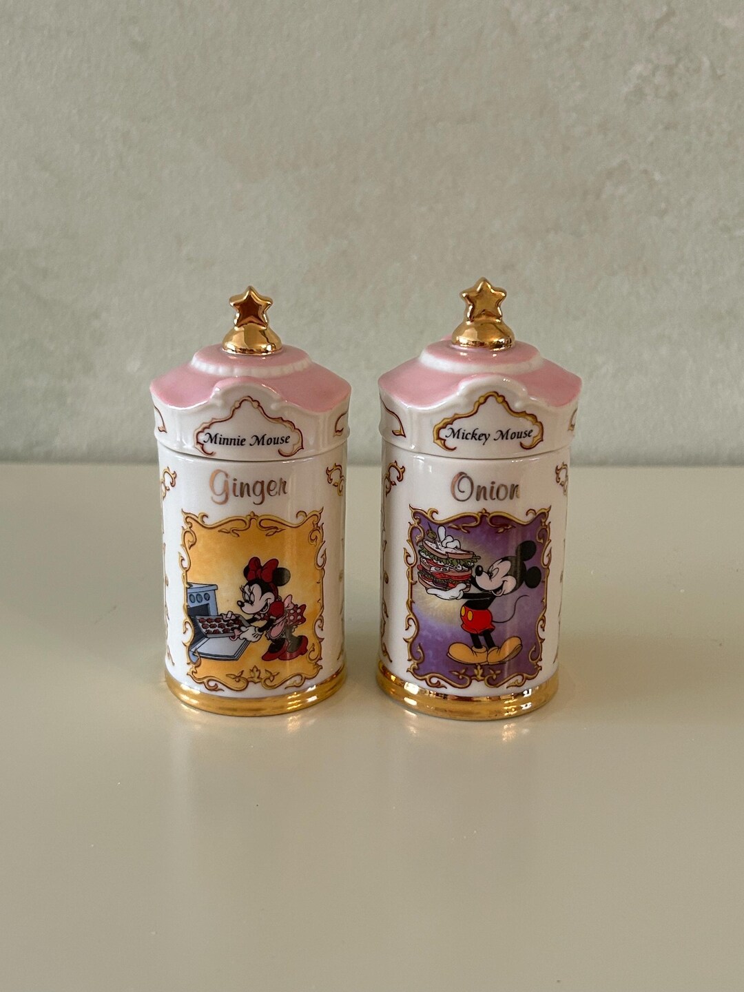 Vintage Lenox Walt Disney Spice Jars - Etsy