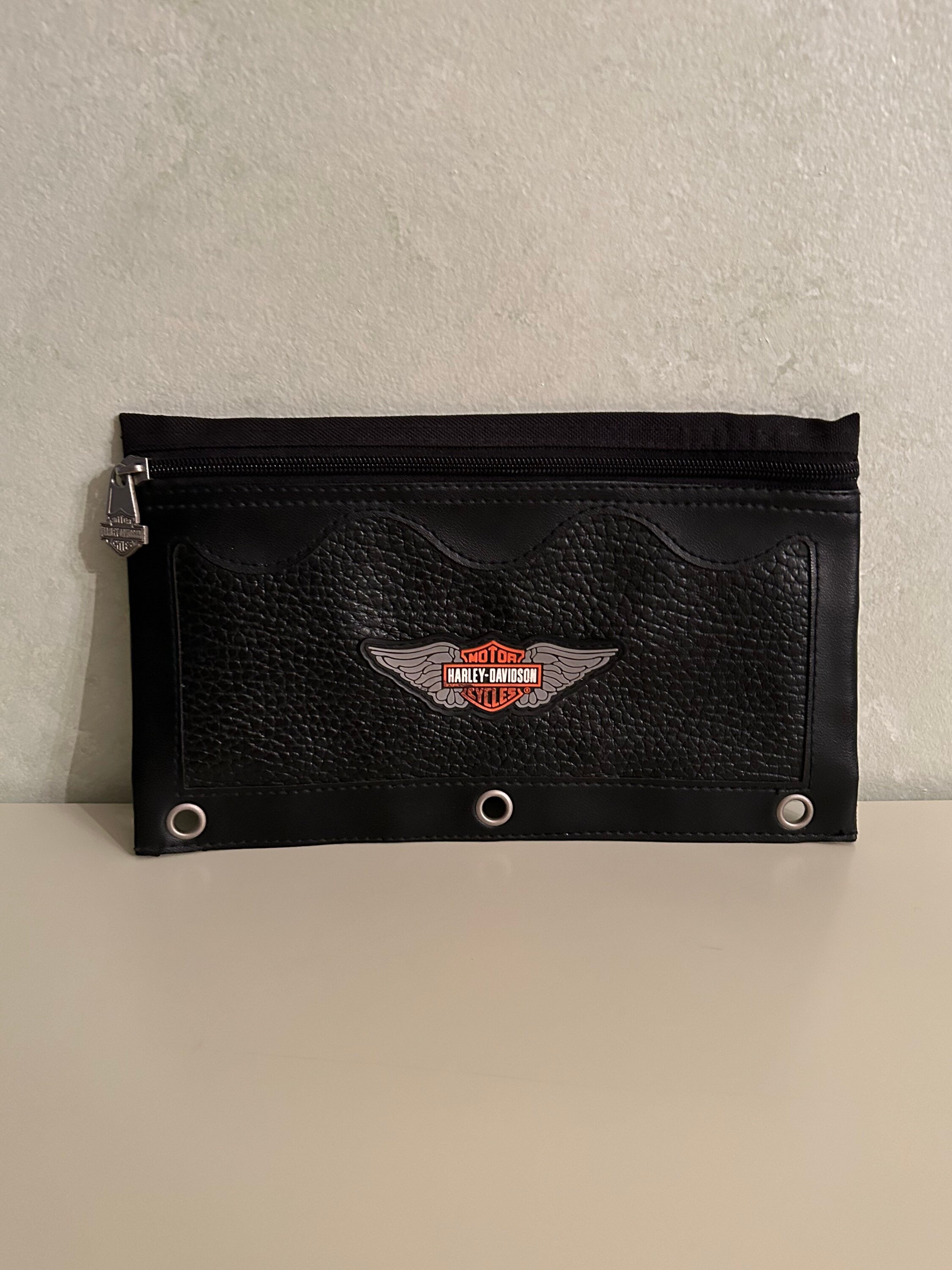 Harley Davidson Zipper Pouch Pen Pencil Case Storage Pouch - Etsy
