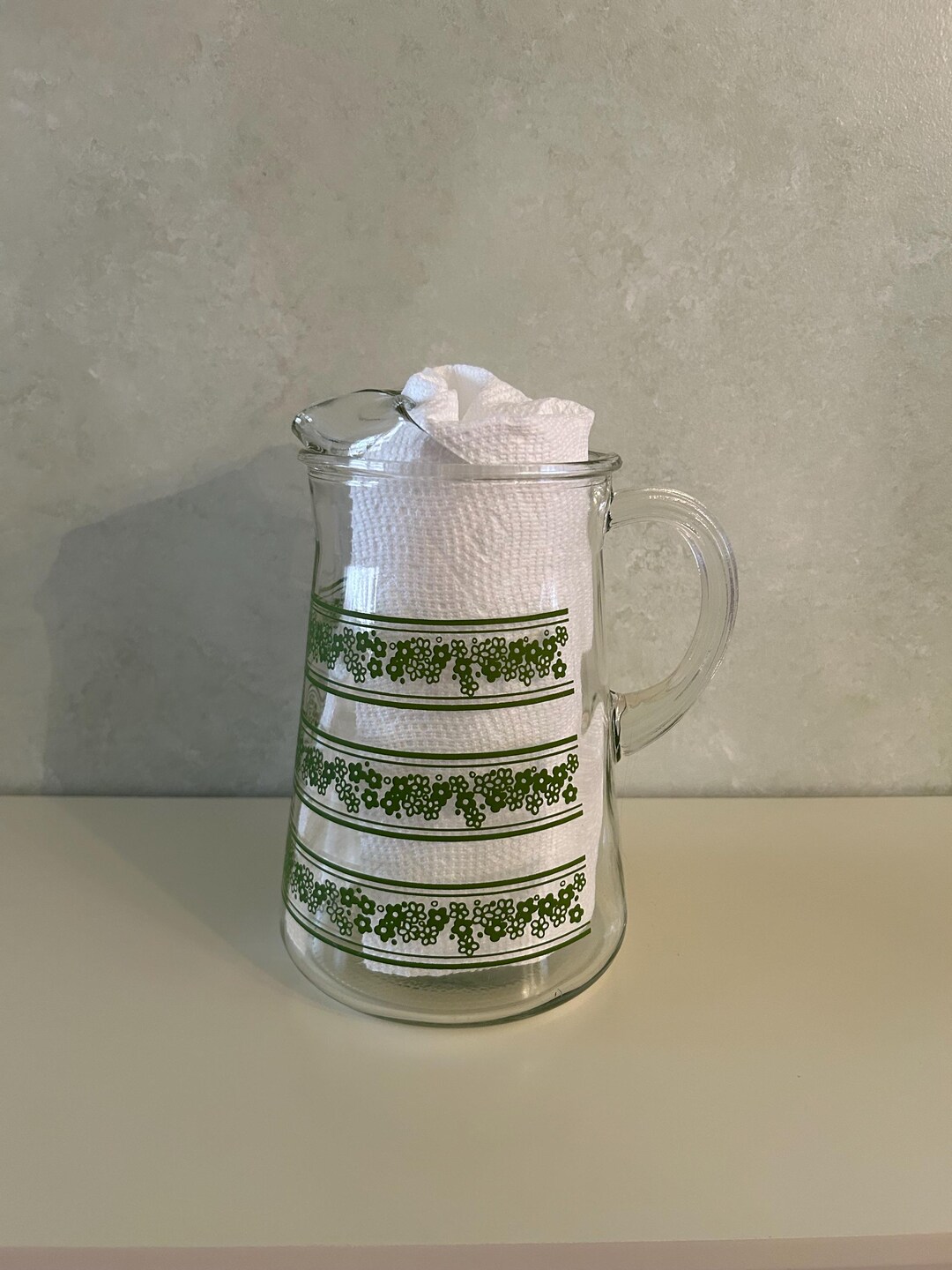 Pyrex Corning Spring Blossom Crazy Daisy Glass Pitcher - Etsy