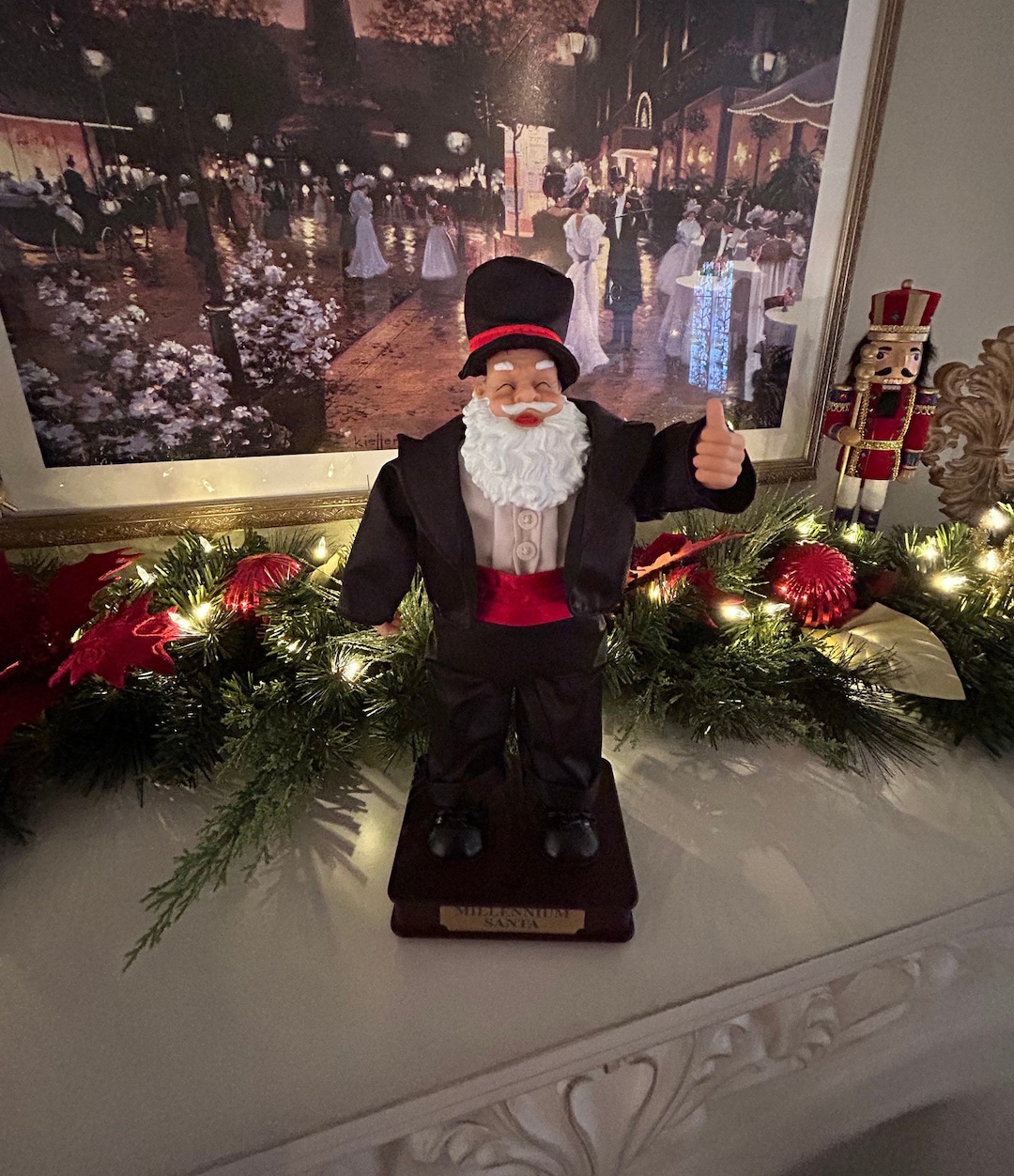 Y2K Animated Santa in A Tuxedo and Top Hat Sings and Dances - Etsy