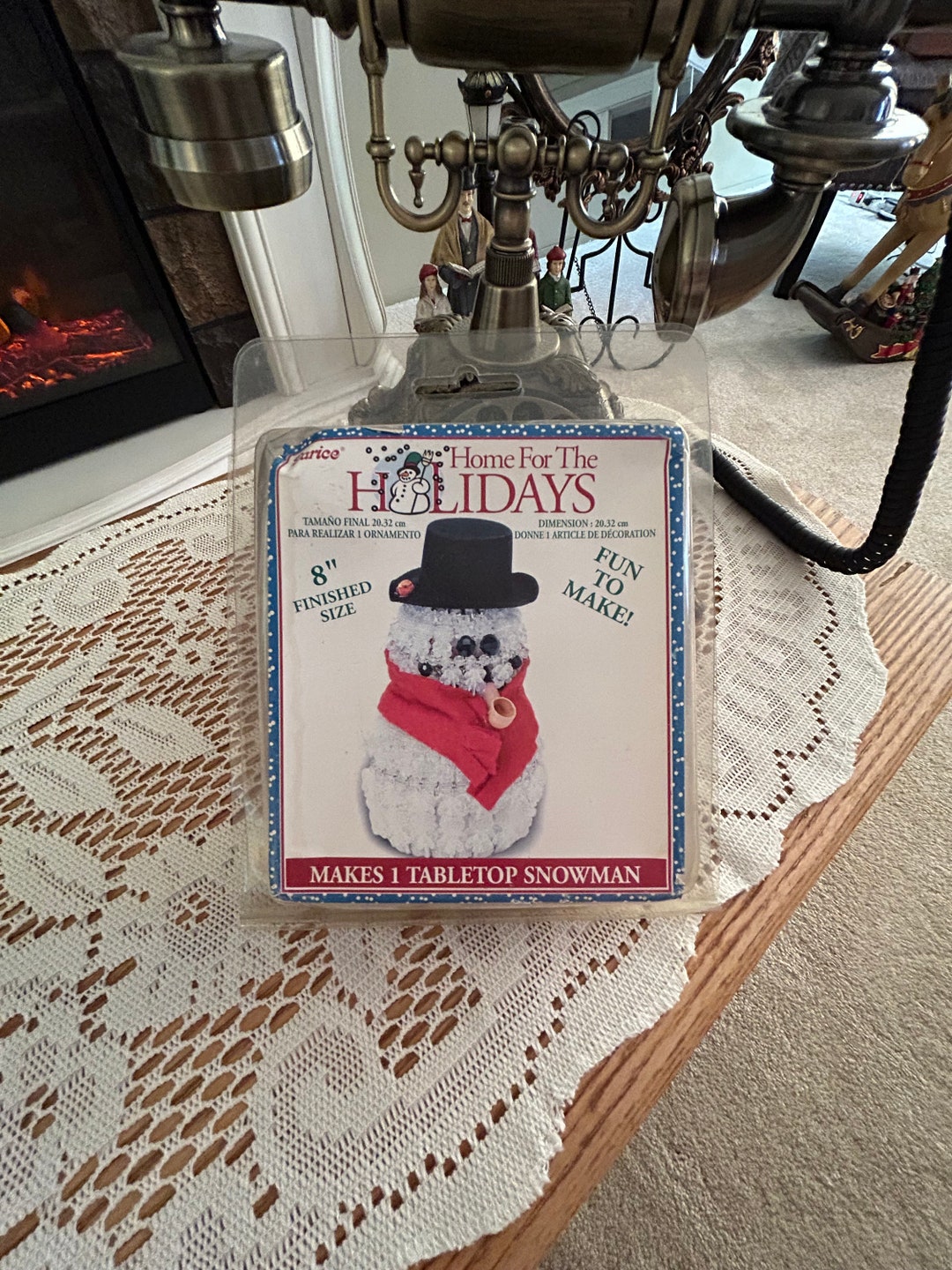 Vintage Safety Pin Art Snowman Craft New in Package - Etsy