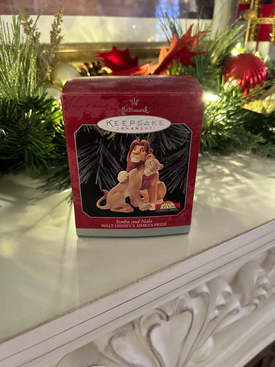 Disney Lion King Hallmark Ornament Simba and Nala - Etsy