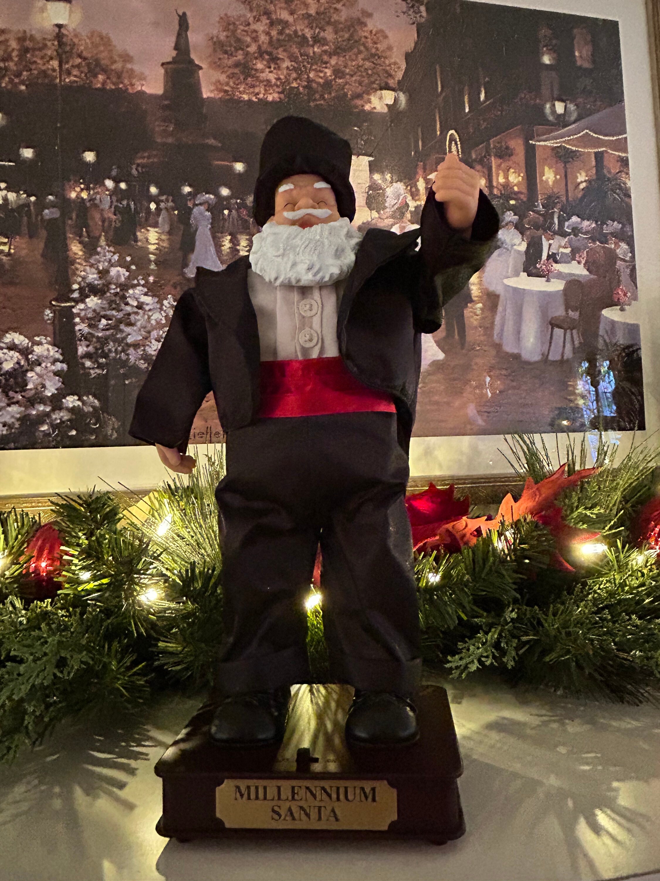 Y2K Animated Santa in A Tuxedo and Top Hat Sings and Dances - Etsy