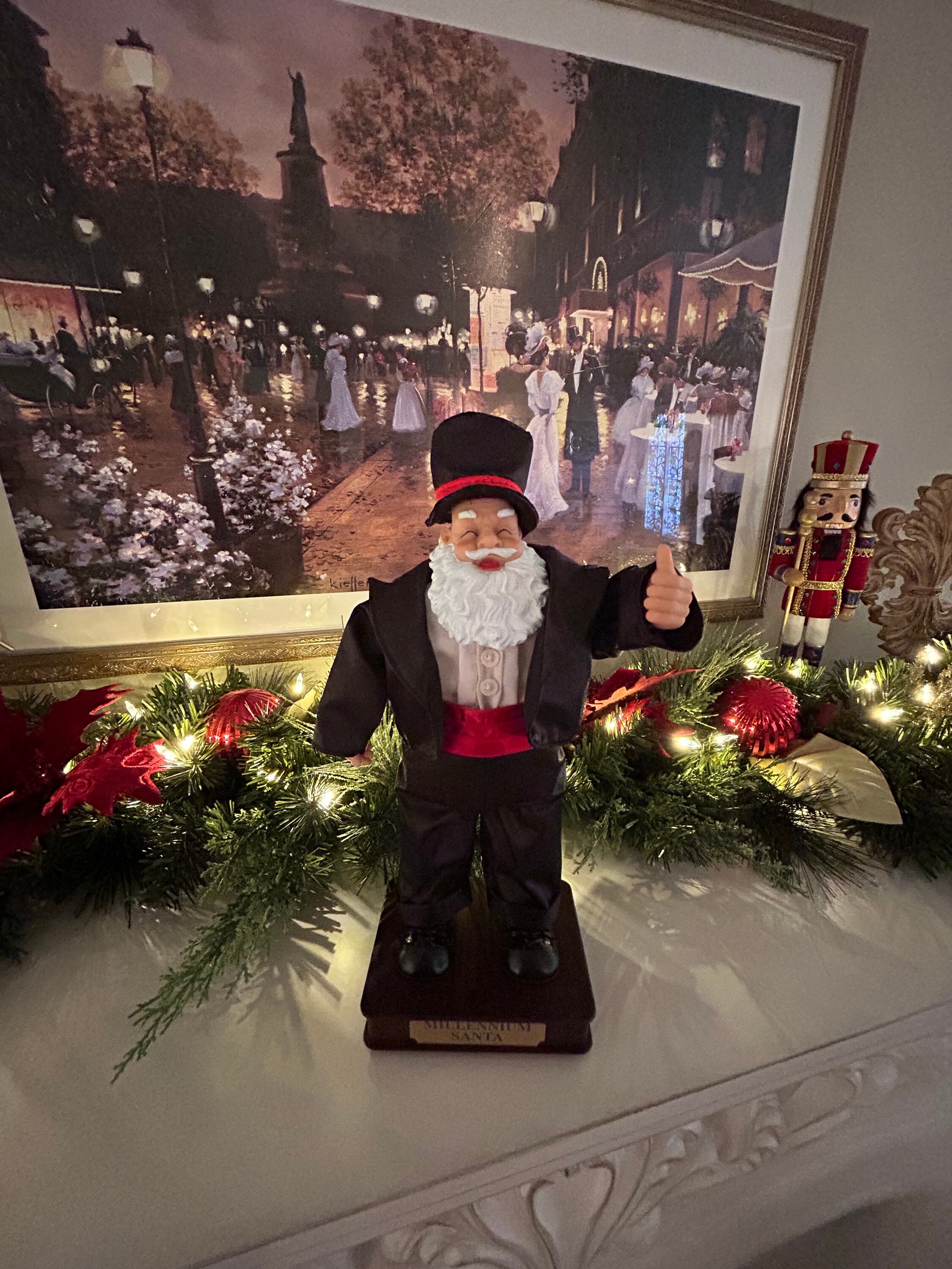 Y2K Animated Santa in A Tuxedo and Top Hat Sings and Dances - Etsy