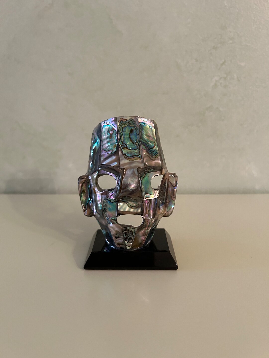 Mayan Mother of Pearl Mask Sculpture - Etsy