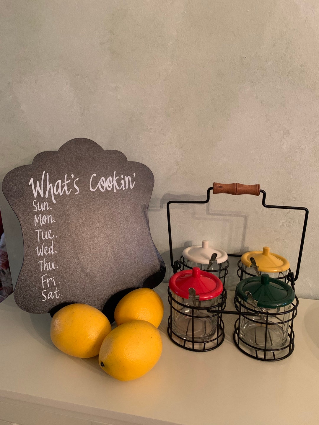 Vintage Mid Century Modern Condiment Caddy - Etsy