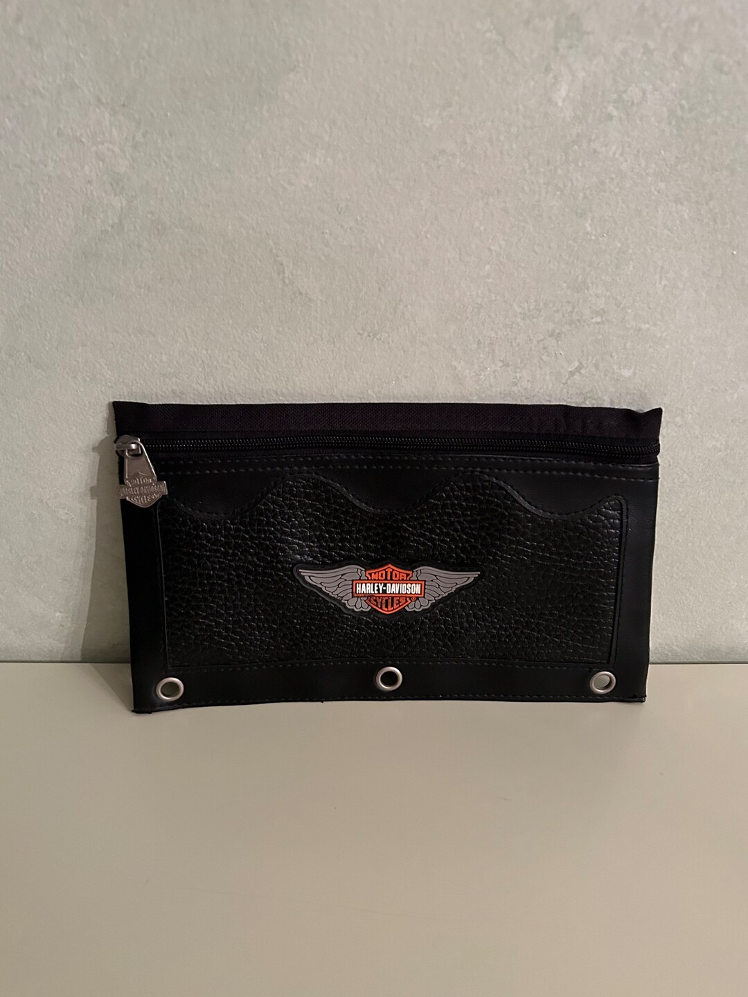 Harley Davidson Zipper Pouch Pen Pencil Case Storage Pouch - Etsy