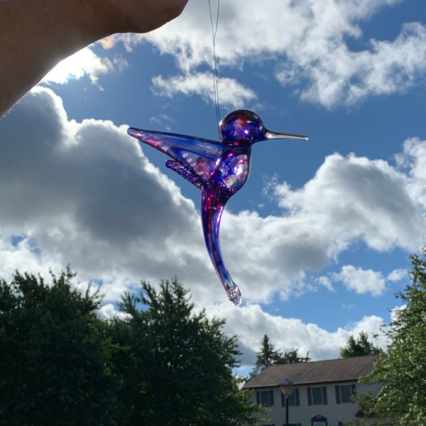 Glass Hummingbird - Etsy
