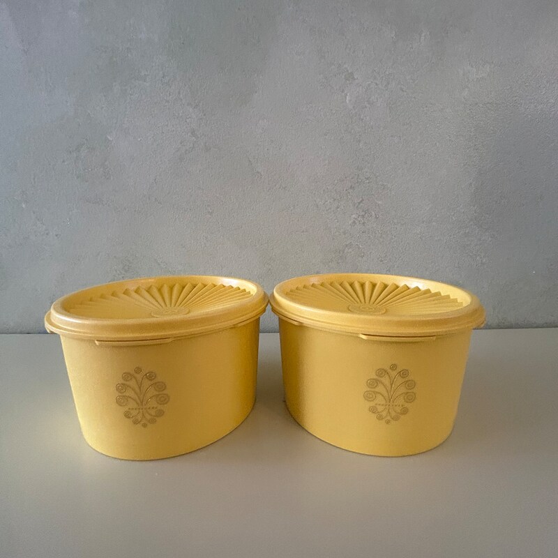 Yellow Tupperware - Etsy