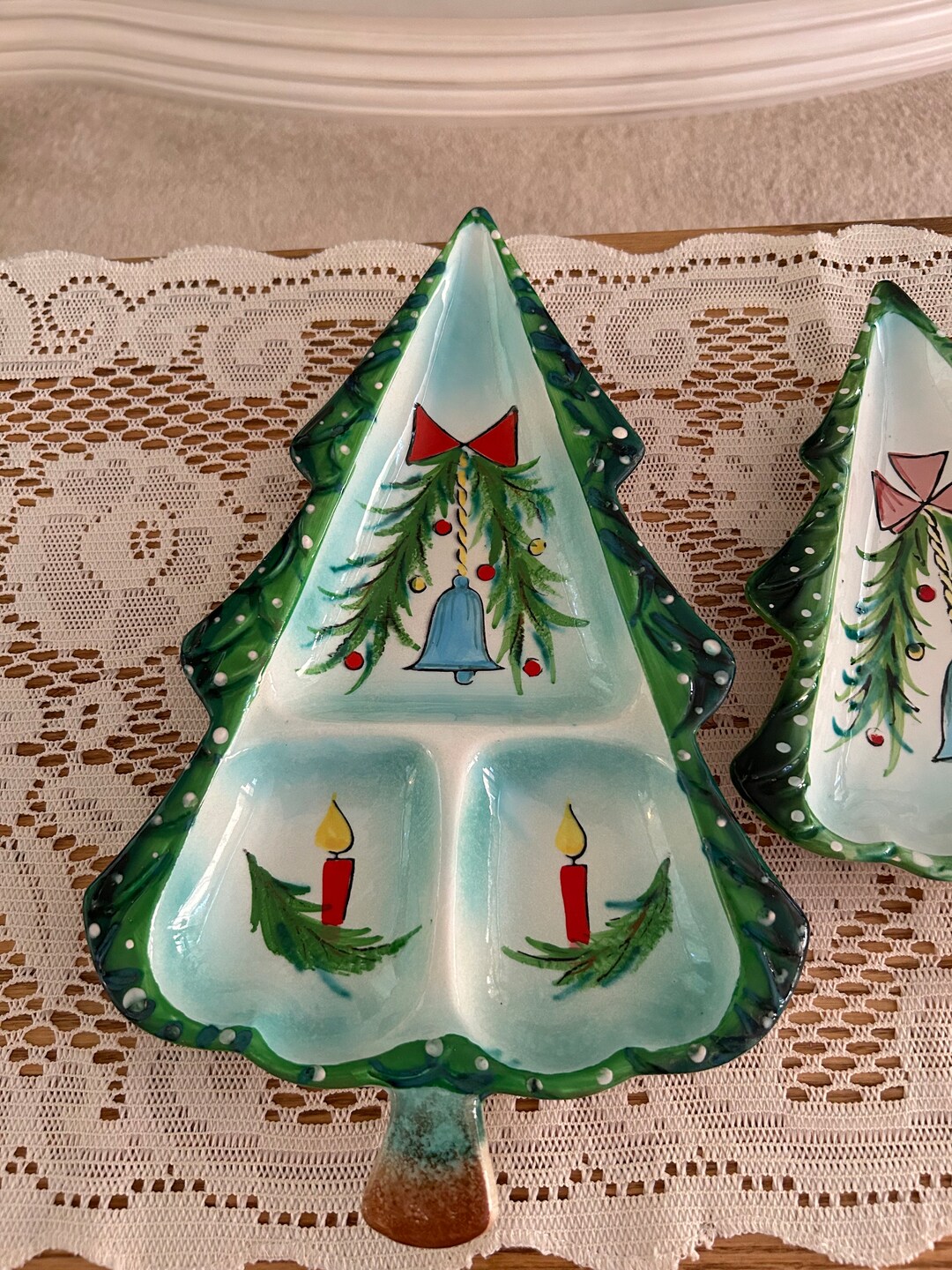 Holt Howard Christmas Tree Servingware Nut Candy Dishes - Etsy