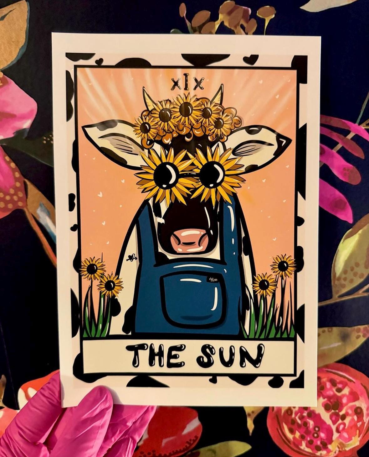 A5 Cow Themed Tarot Card Prints - Etsy