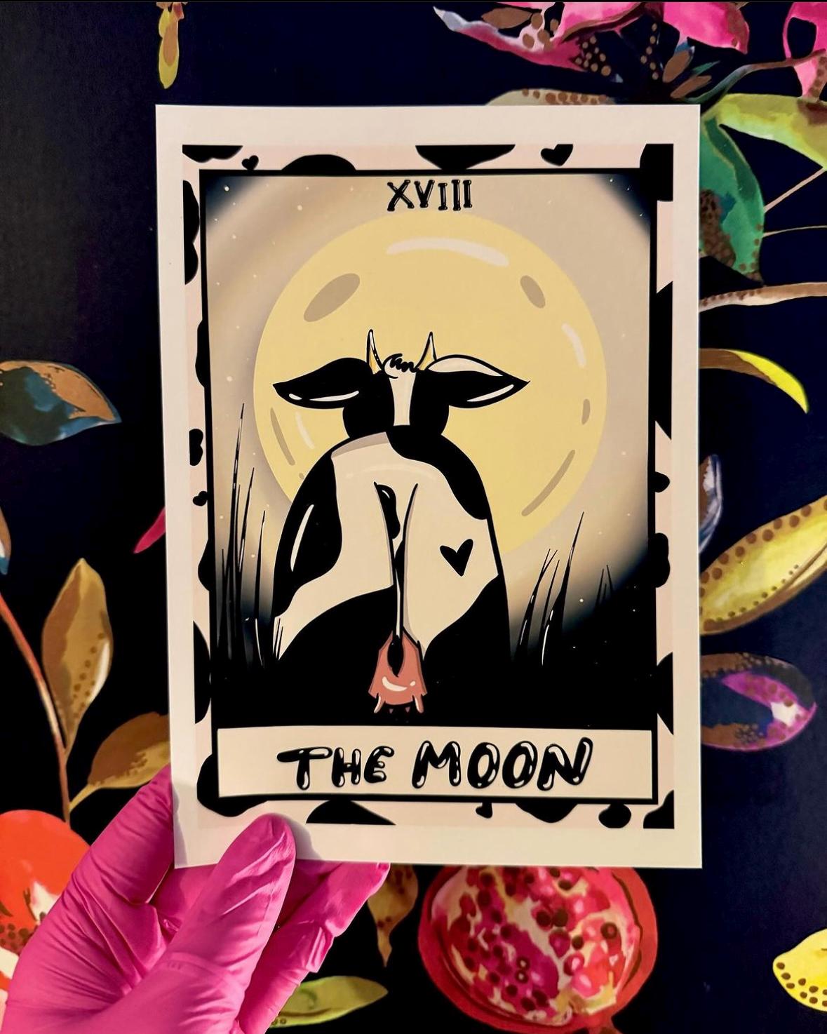 A5 Cow Themed Tarot Card Prints - Etsy