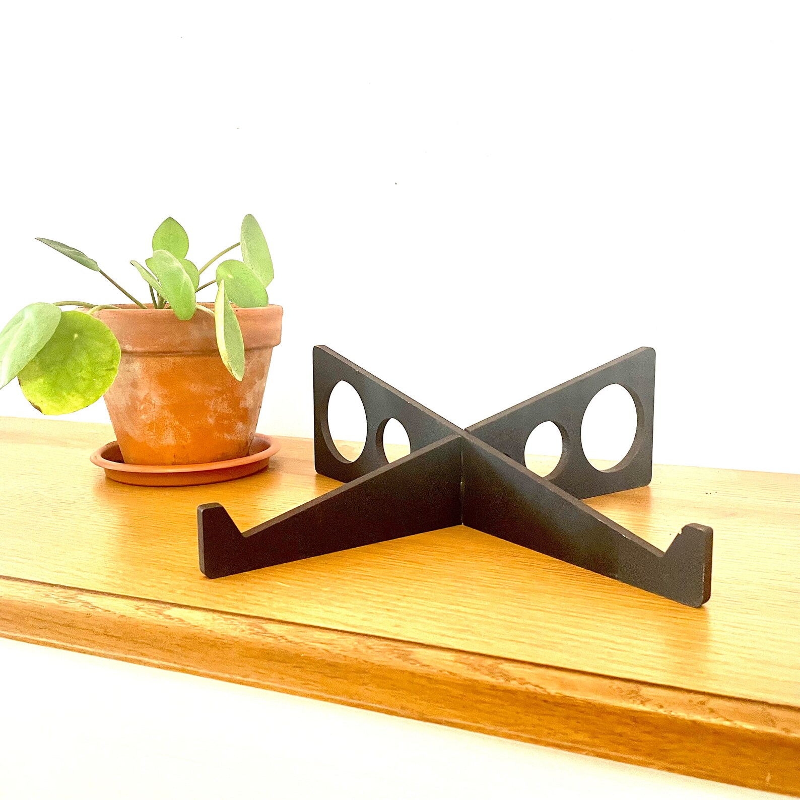 Ergonomic Wooden Computer Stand Compatible With All Sizes. Portable ...