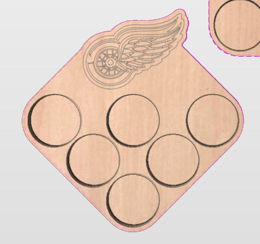 Small Diamond Hockey Puck Display Storage: Sports Room Wall Decor, Fan ...