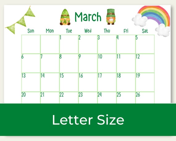 Calendar March 2022 Printable