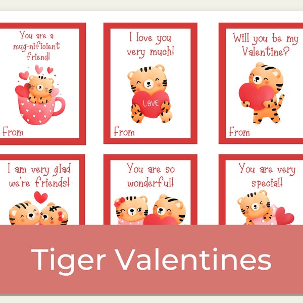 Tiger Valentine - Etsy
