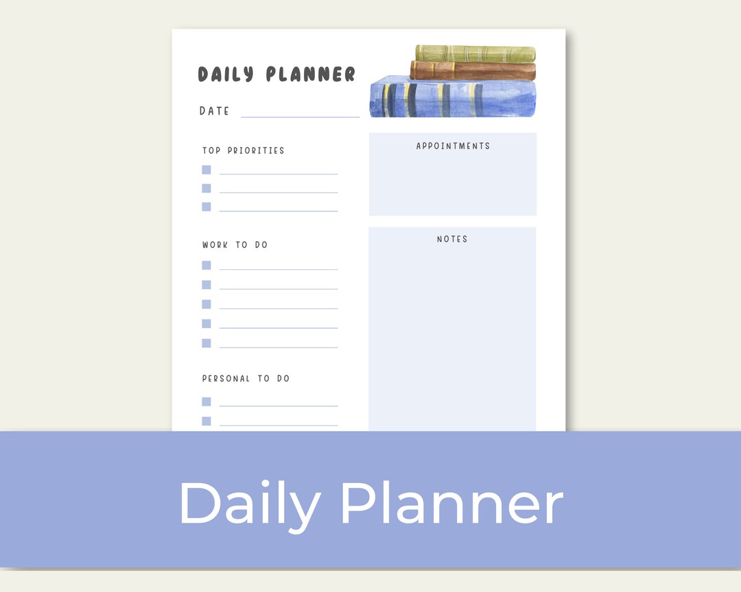 Daily to Do , Daily Planner , Book Planner , Organizer , to Do List ...