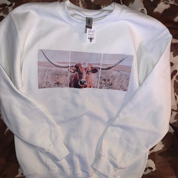 Texas Longhorn Sweater - Etsy