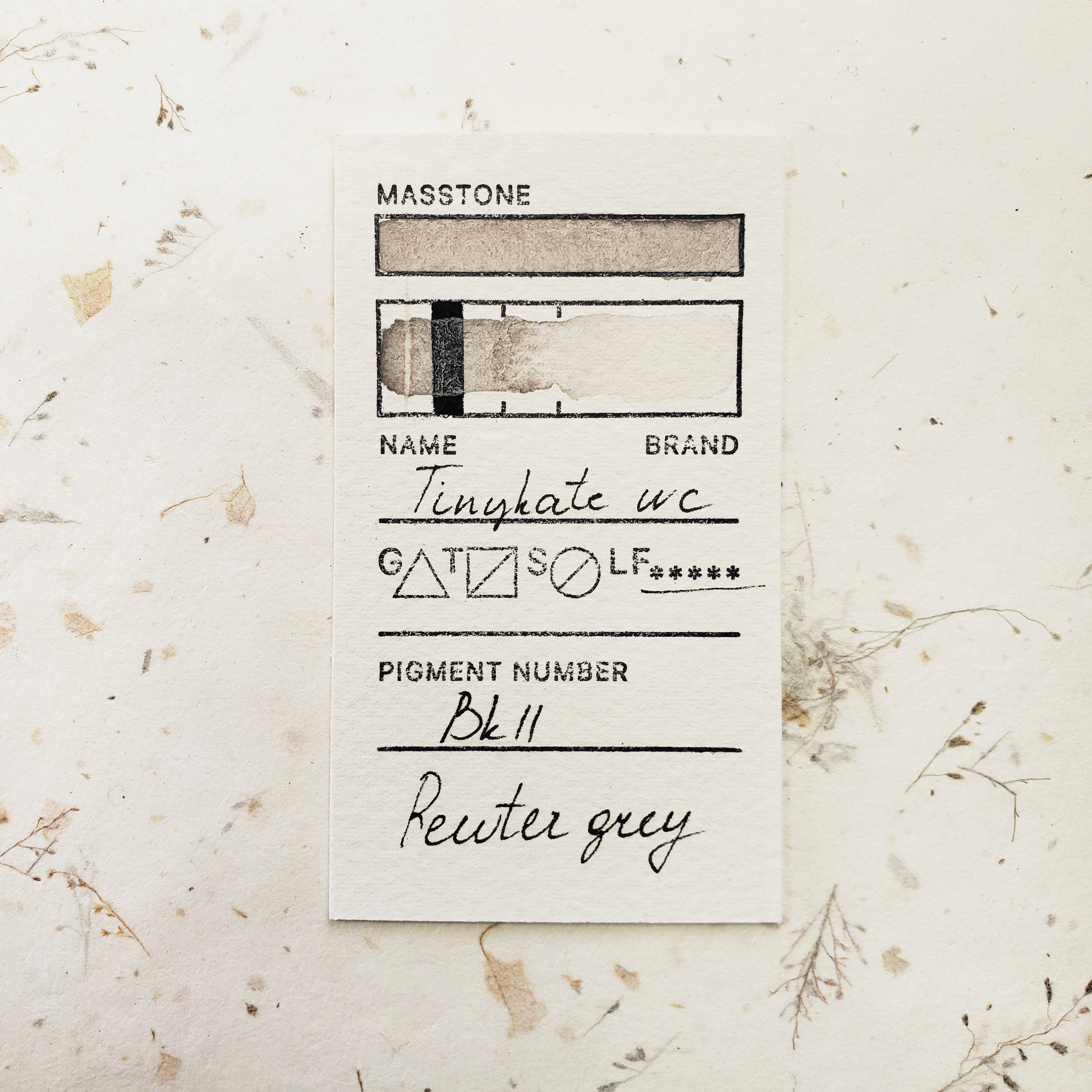 Pewter Grey Handmade Watercolor Paint, French Mineral Handmade Paint ...