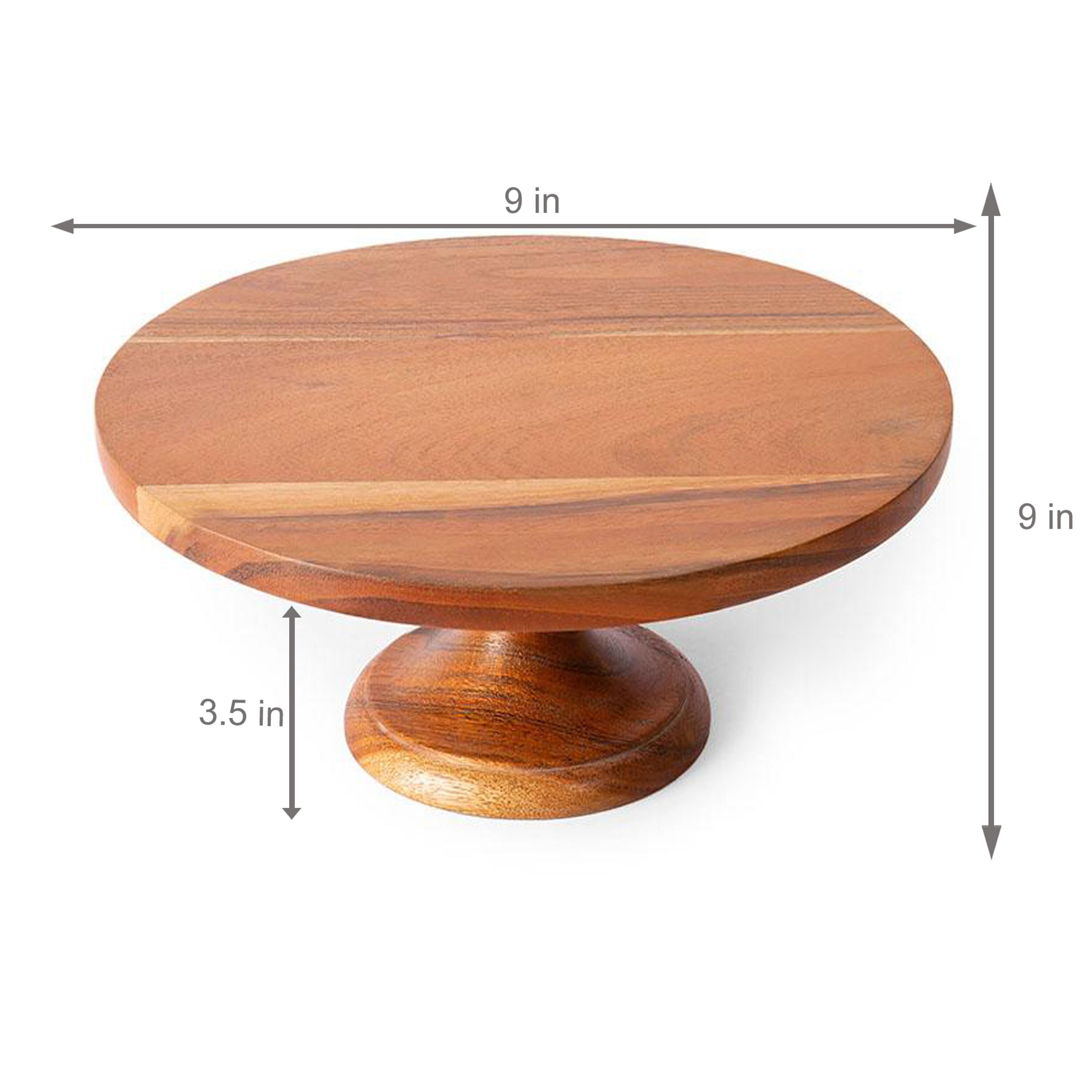Wood Wedding Cake Stand Wooden Cake Stand Wood Cake Stand 9 Inch Cake ...