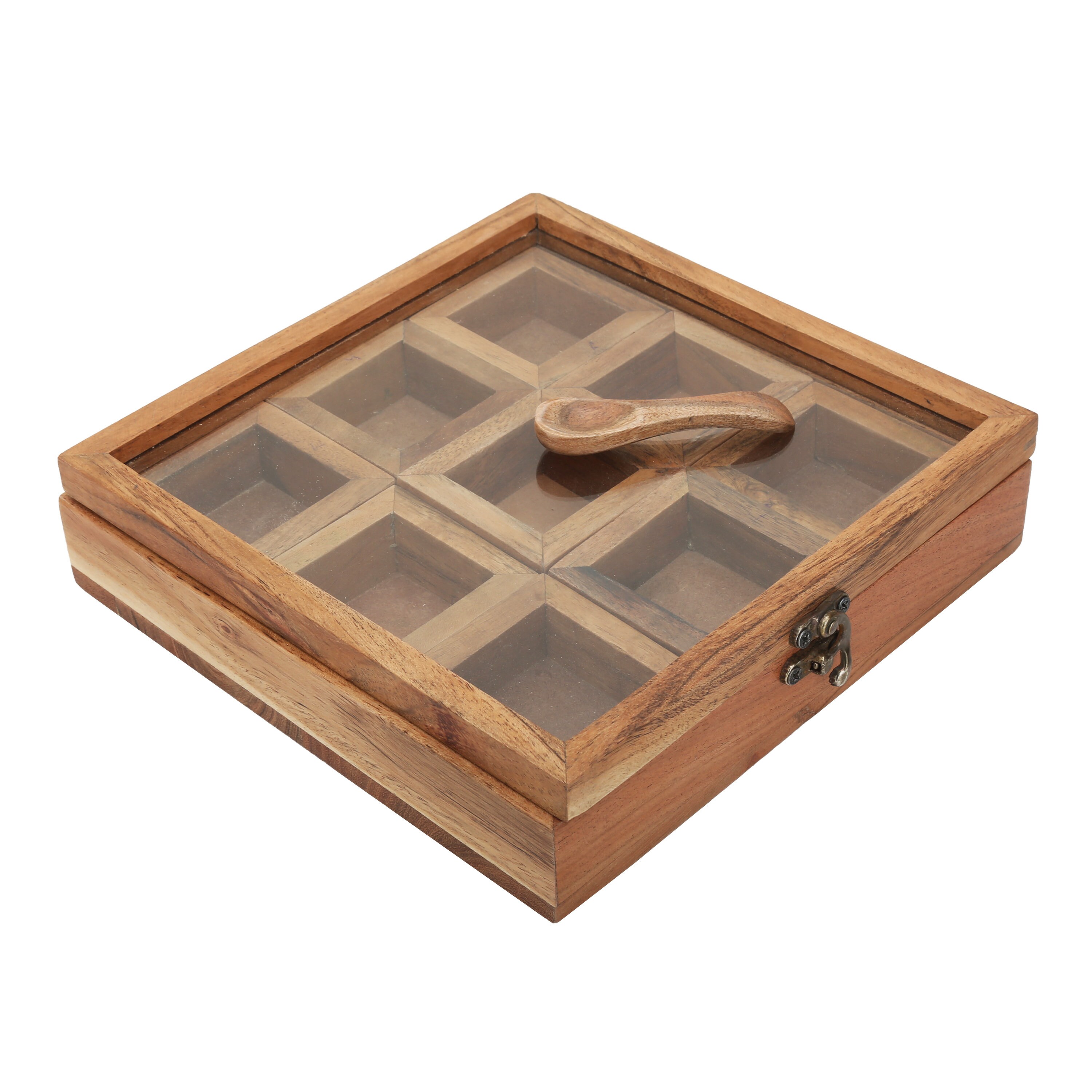 Wooden Spice Box, Masala Box, Masala Dabba, Indian Spice Box, Spice ...