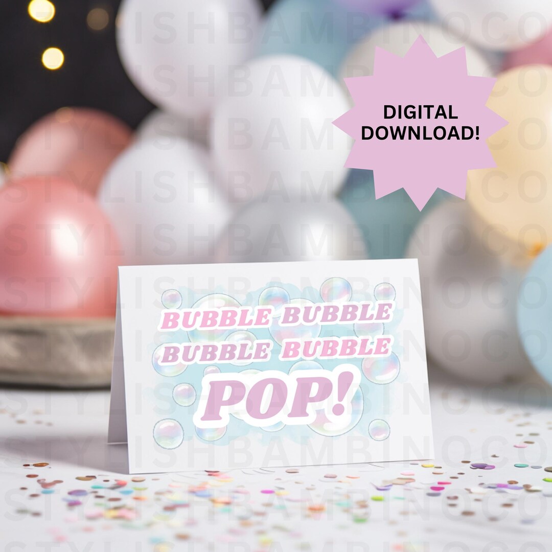 Bubble Pop Printable Ms. Rachel Food Card | Ms. Rachel Food Tent Card ...