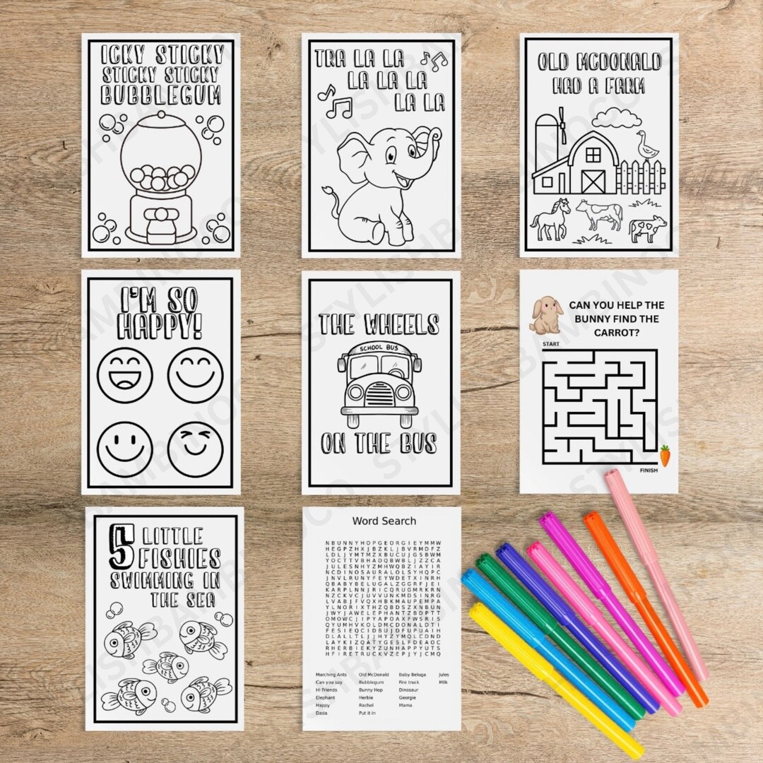 Ms. Rachel Coloring & Activity Pages | Ms. Rachel Birthday Party ...