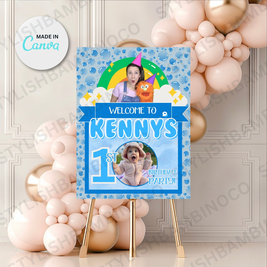 Editable Ms. Rachel Birthday Welcome Sign | Ms. Rachel Party ...