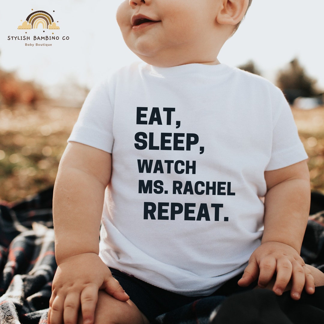 Eat, Sleep, Watch Ms.rachel, Repeat Toddler T-shirt Songs for Littles ...